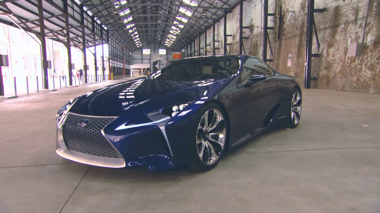 Blue Lexus LF LC concept car1080P HD - YouTube