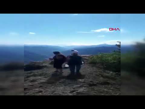 Artvin'de korkunç olay! Tüm ailesinin gözü önünde uçuruma düştü.