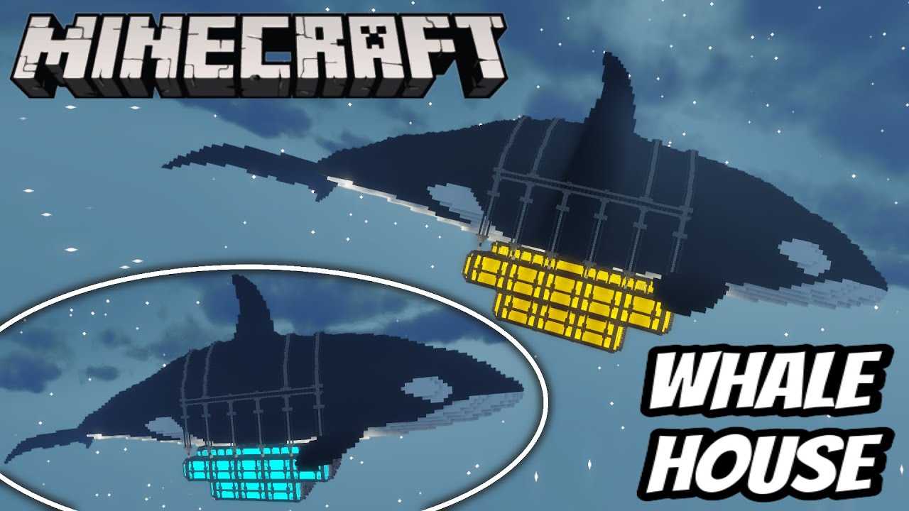 Minecraft : building Whale house in minecraft - YouTube