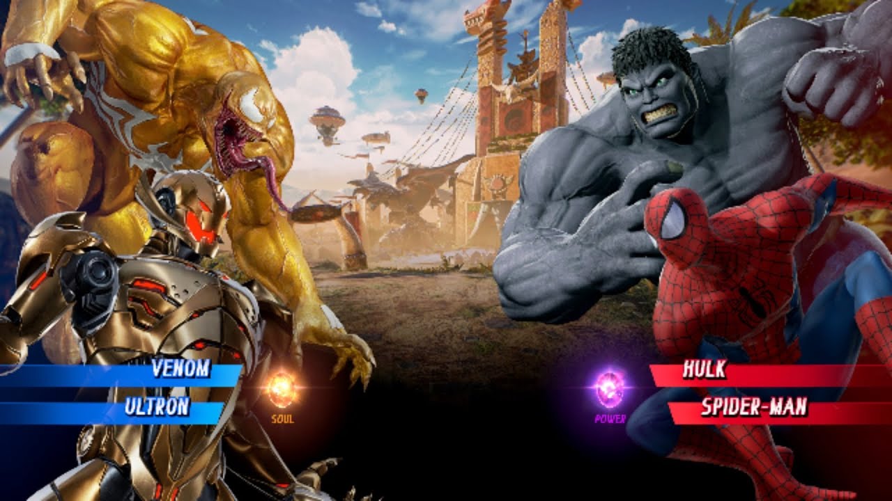 Venom & Ultron Vs Hulk & SpiderMan [Very Hard] Marvel vs Capcom ...