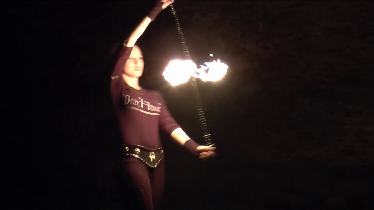 FIRE POI SHOW YOOASIA - YouTube