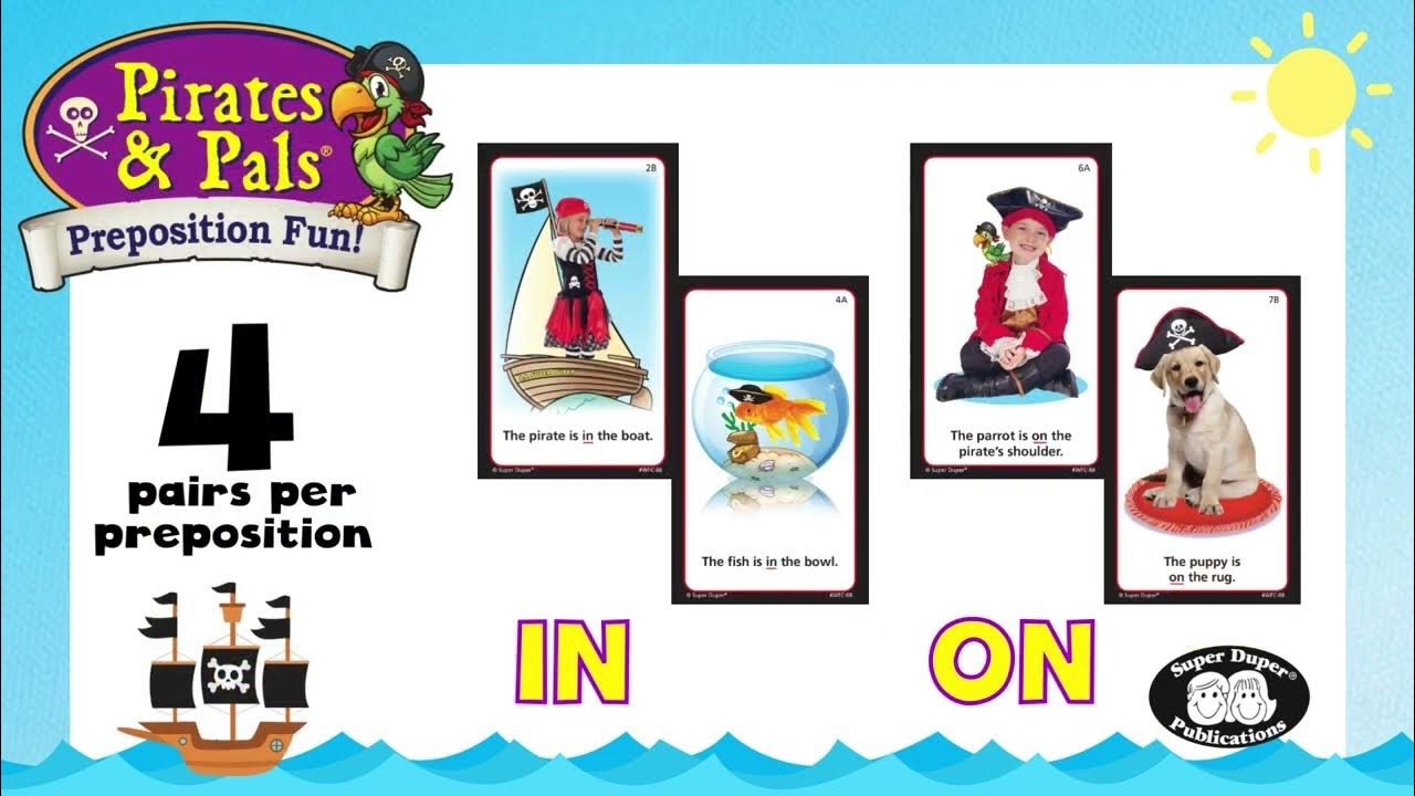 Pirates & Pals make Prepositions Fun! - Flash cards from Super Duper ...