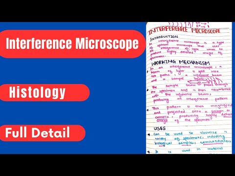 Interference Microscope |Histology |Bancroft |Lecture 8 - YouTube
