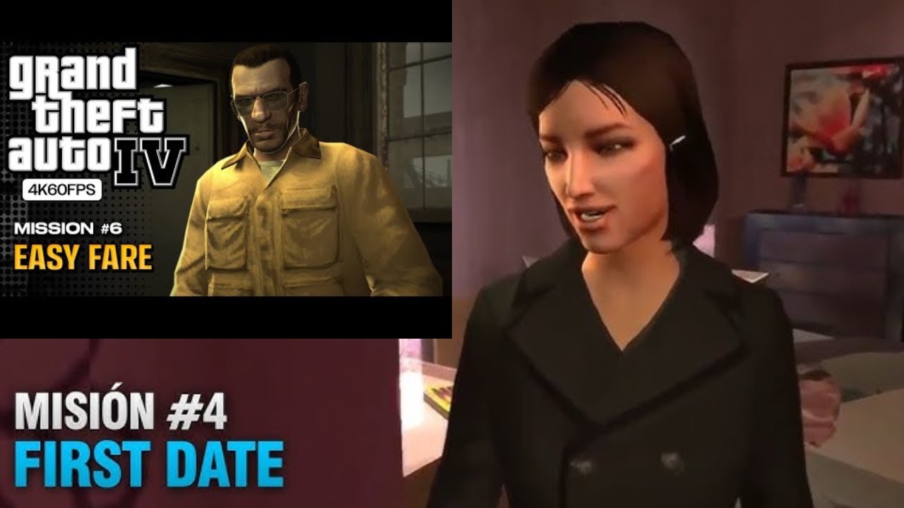 GTA 4 2 MISSION IN ONE GAMEPLAY FIRST DATE AND EASY FARE - YouTube
