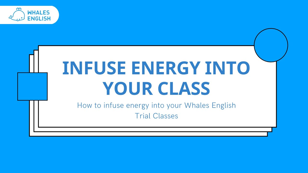 How to infuse energy into your class? - YouTube