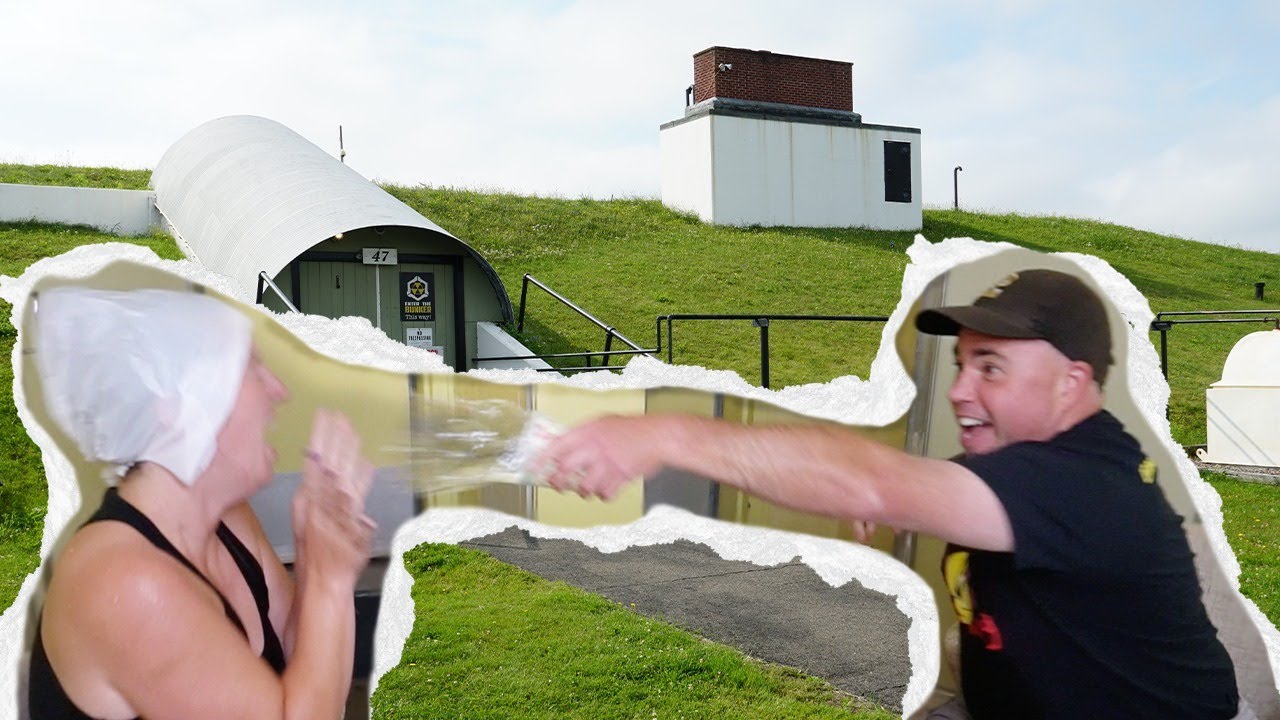 WATER WAR IN A NUCLEAR BUNKER DECONTAMINATION SHOWER - YouTube