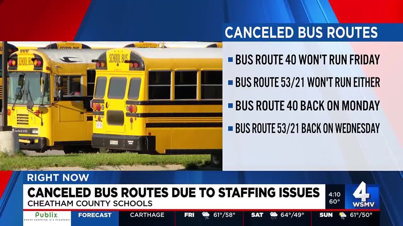 Canceled bus routes due to staffing issues - YouTube