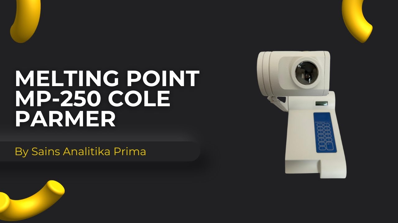 MELTING POINT APPARATUS MP-250 - COLE PARMER - YouTube