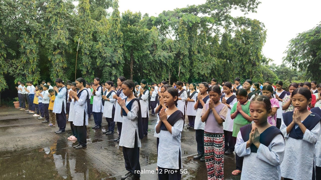 Today's Morning Assembly. JNV Williamnagar. Date:16/07/2024 - YouTube