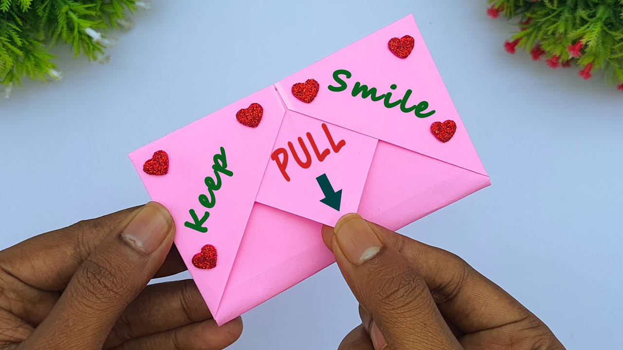 DIY Surprise Message Card | Letter Folding Origami | Gift Cards | Pull ...