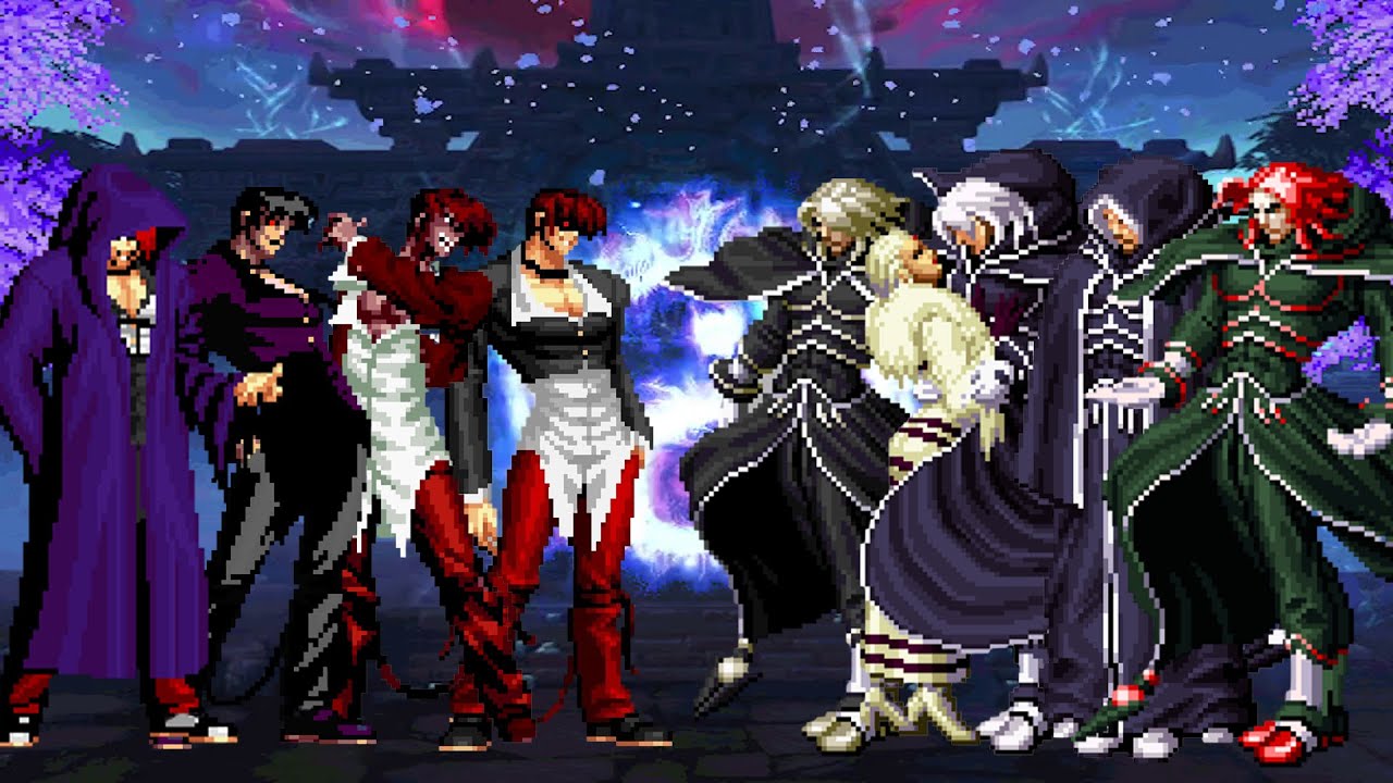 [KOF Mugen] Iori Yagami Team vs Igniz Team - YouTube