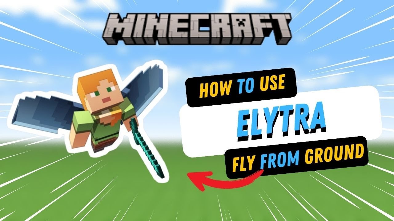 Minecraft Pocket Edition | How To Use Elytra | How To Fly From Ground ...