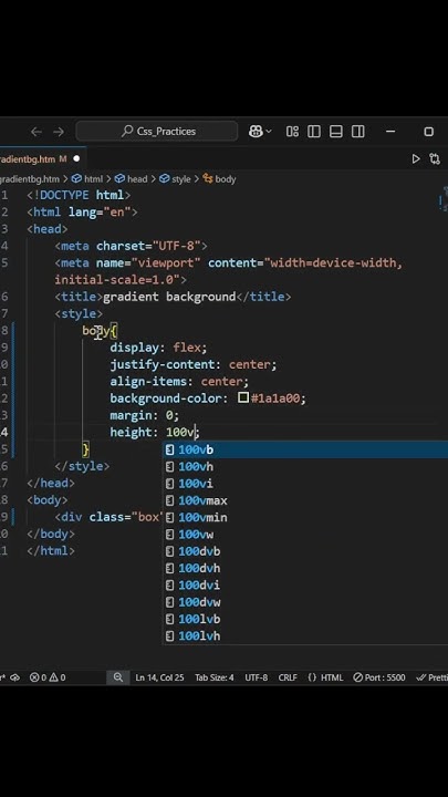 Gradient Background Effect Coding Webdesign Cssanimation Yt Shorts Html Youtube