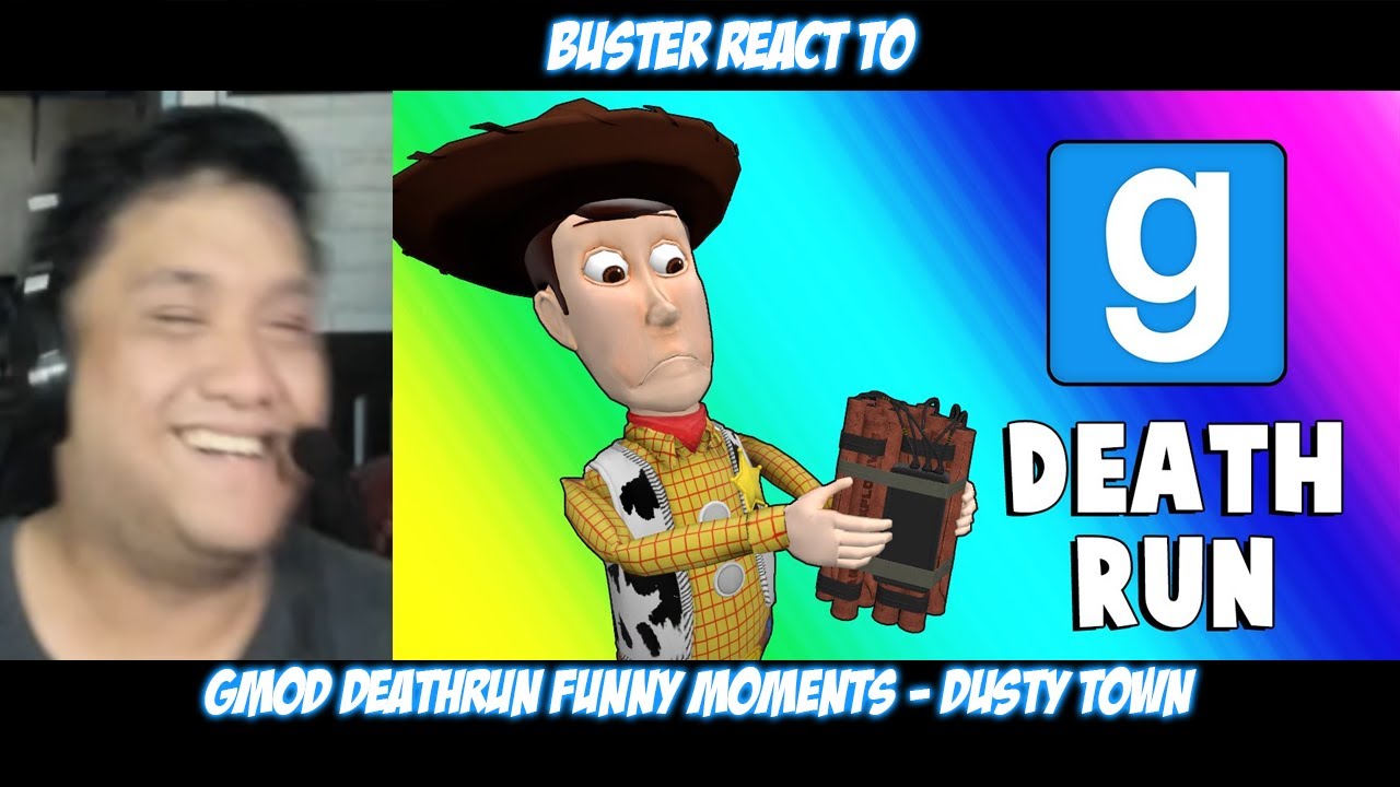 Buster Reaction to @VanossGaming Gmod Deathrun Funny Moments - Dusty Town - YouTube