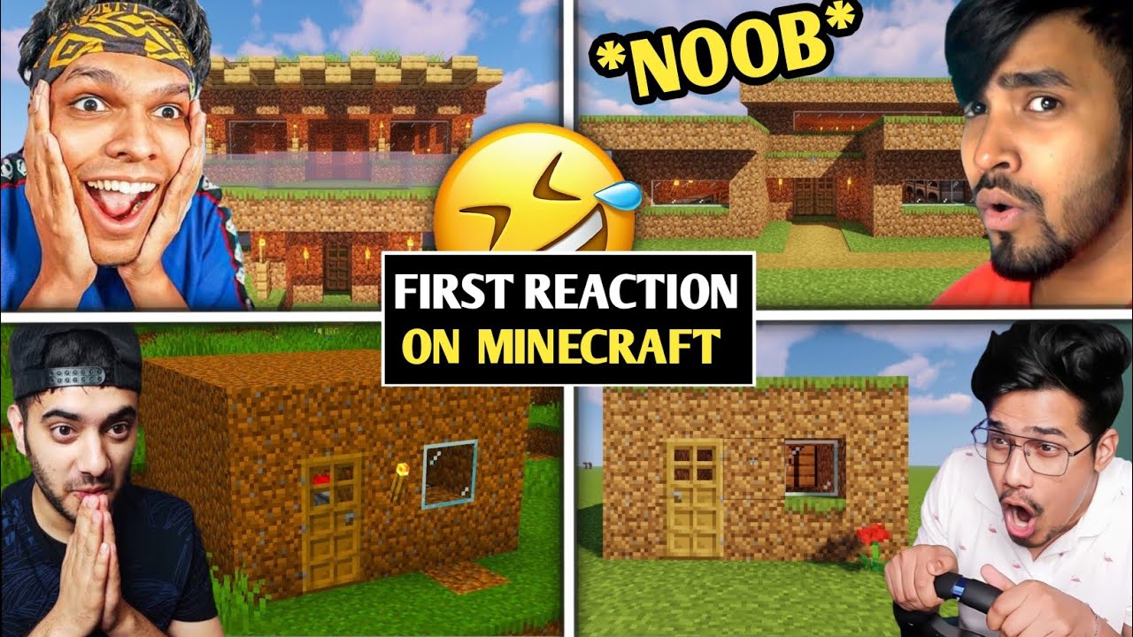 Youtubers First Reaction On Minecraft @TechnoGamerzOfficial - YouTube