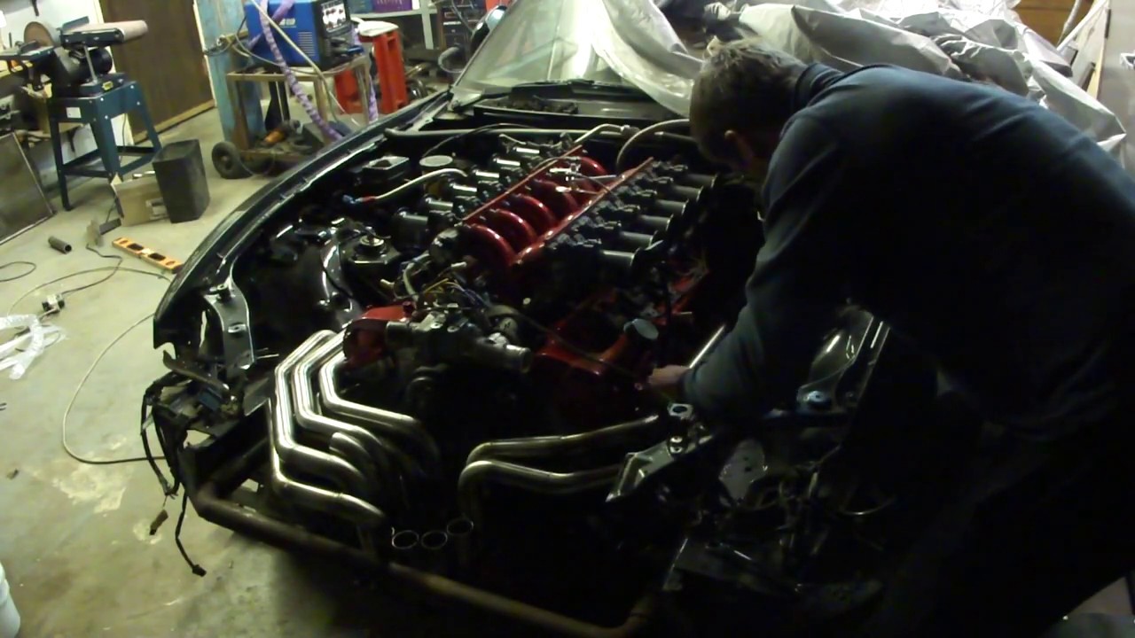 V12 Miata 12 into 1 exhaust 1gzfe - YouTube