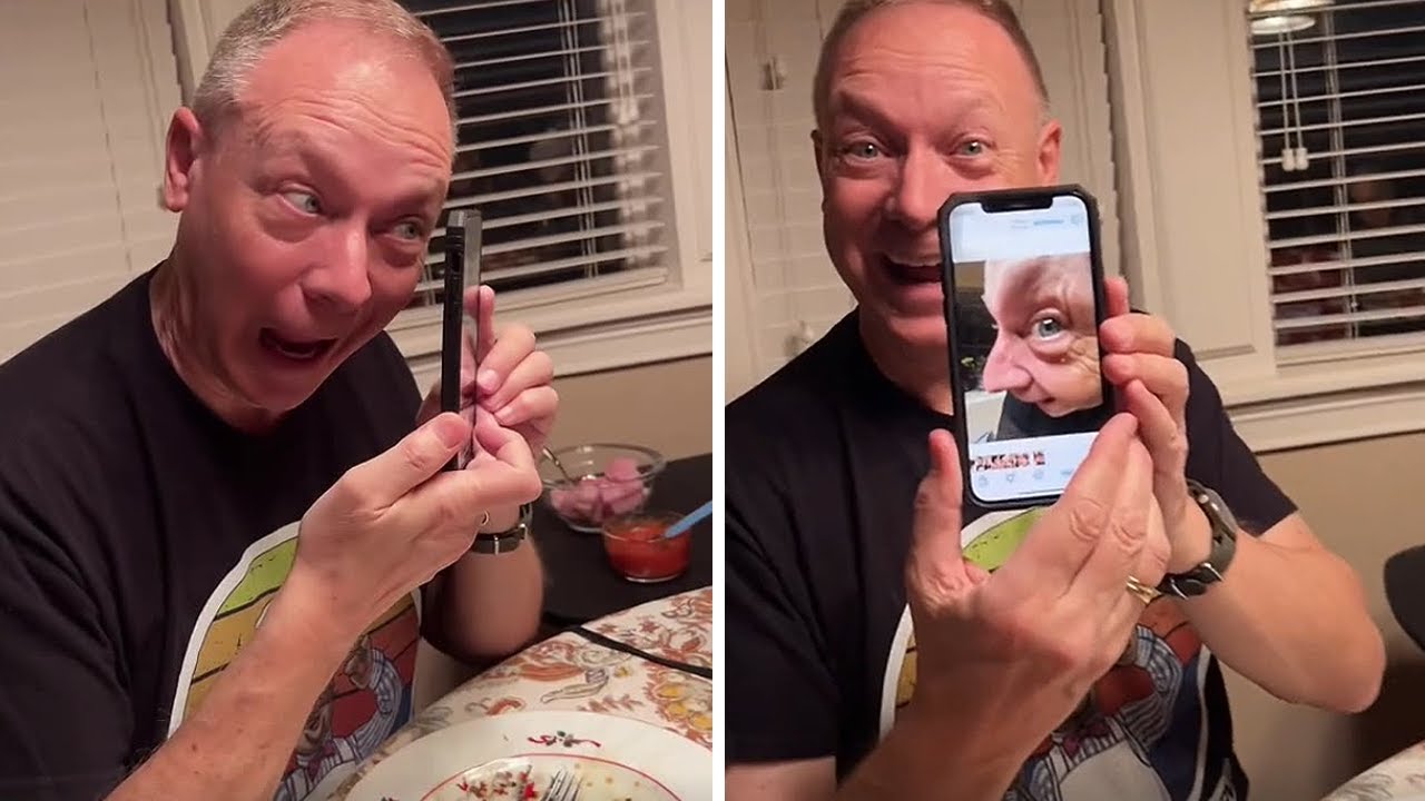 Dad makes hilarious picture using the 0.5 camera method #shorts - YouTube