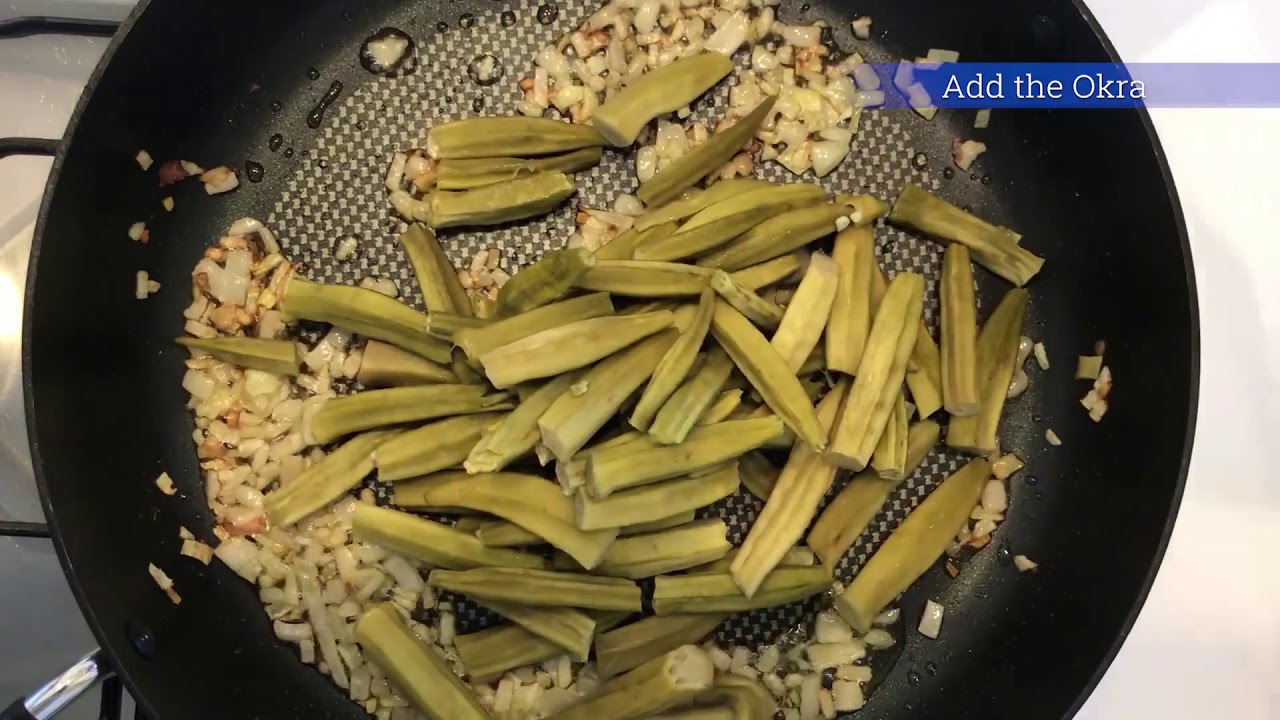 Okra or Bamyes or Ladys' Fingers - YouTube