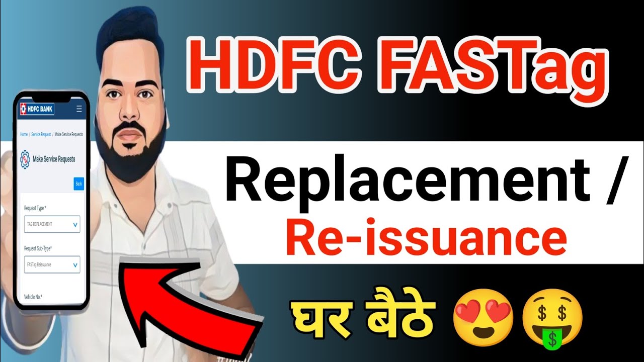 Hdfc fastag replacement | how to replace hdfc fastag sticker | #Hdfc ...