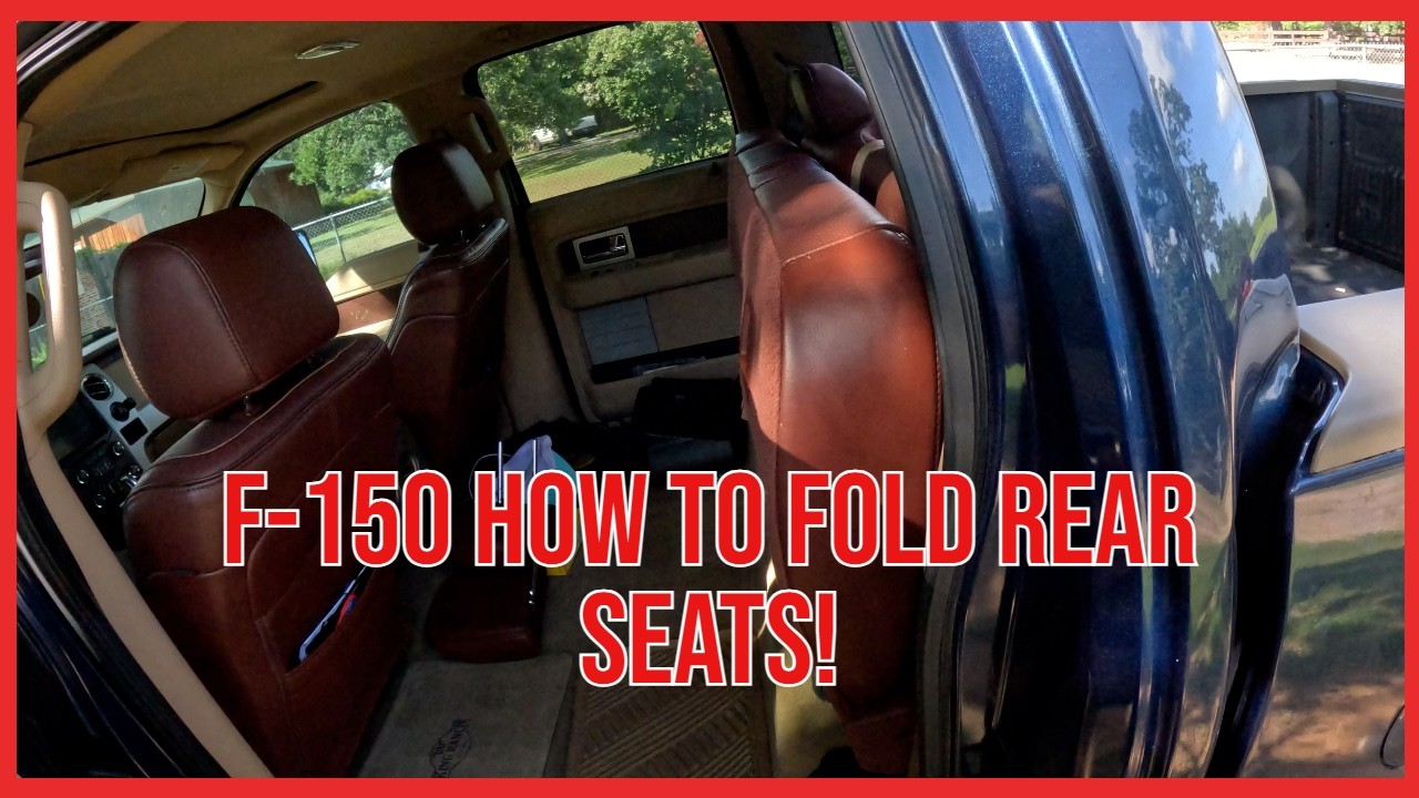 2009-2014 Ford F-150: How to Fold the Rear Seats Down! - YouTube