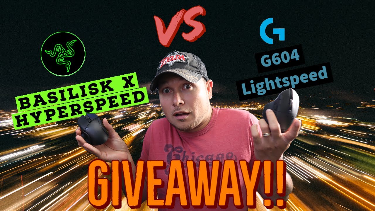 Razer Basilisk x HyperSpeed vs Logitech G604 LightSpeed! Giveaway! - YouTube