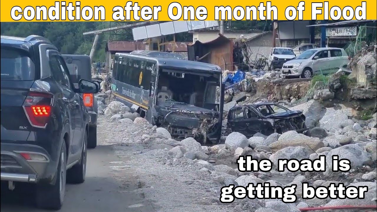 condition of Kullu Manali after one month of Flood - YouTube
