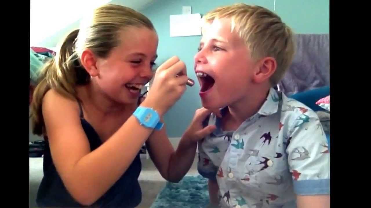Putting Makeup On My Brother Youtube