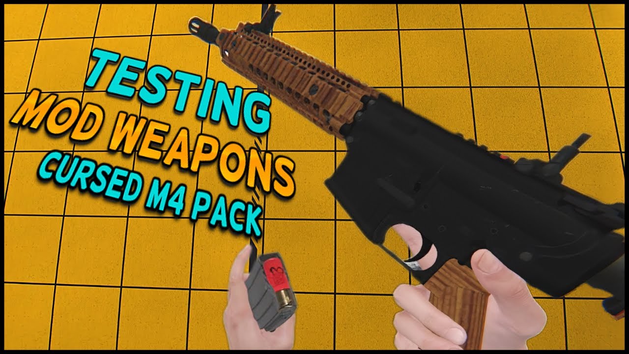 Testing Mod Weapons - Cursed M4´s - Bonelab - YouTube