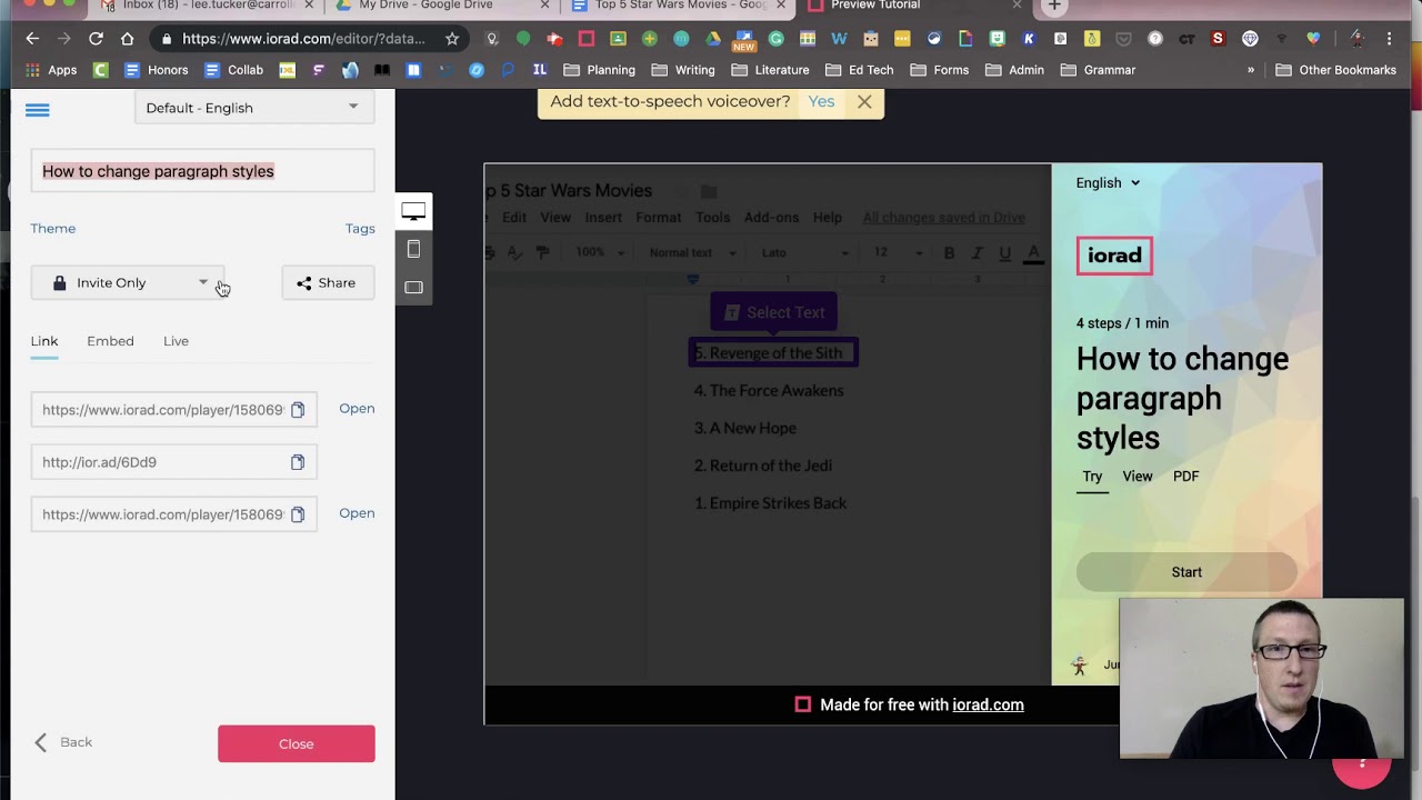 App Spotlight: Iorad Tutorial Builder - YouTube