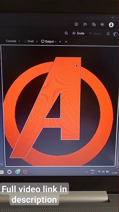 Creating Avengers Logo with Python Turtle #pythonturtle - YouTube