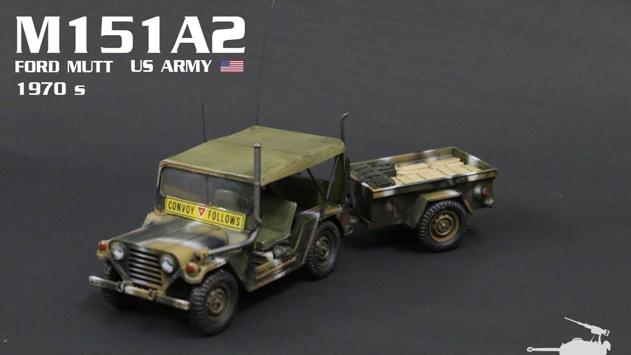 U.S.M151A2 Ford mutt Jeep car- TAMIYA 1/35 scale models show - YouTube