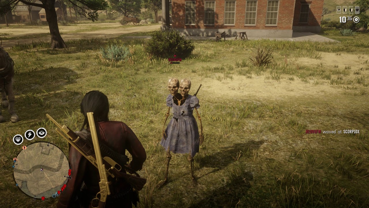 Rdr2 spooky scary Skeleton - YouTube