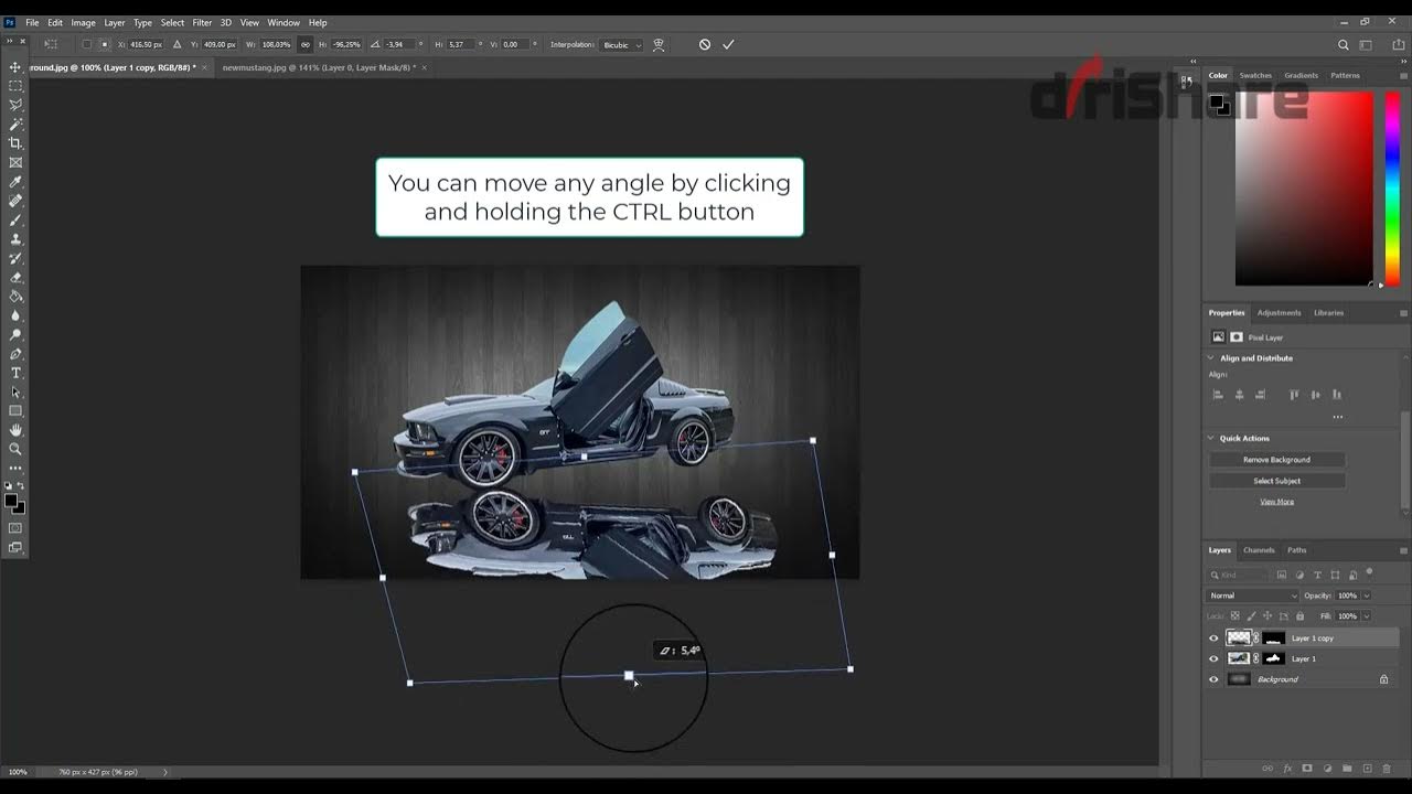 How to remove background using Photoshop 2021 and make a cool image ...