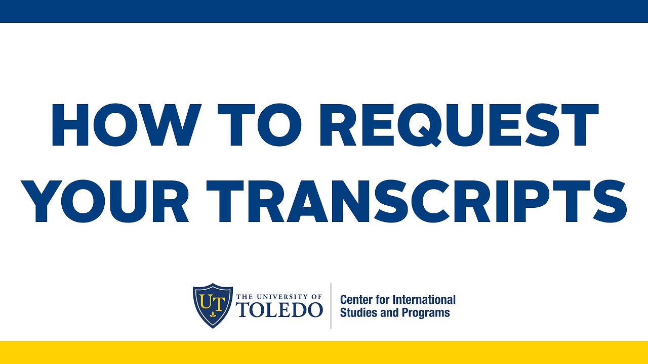 How to Request Your Transcripts - YouTube