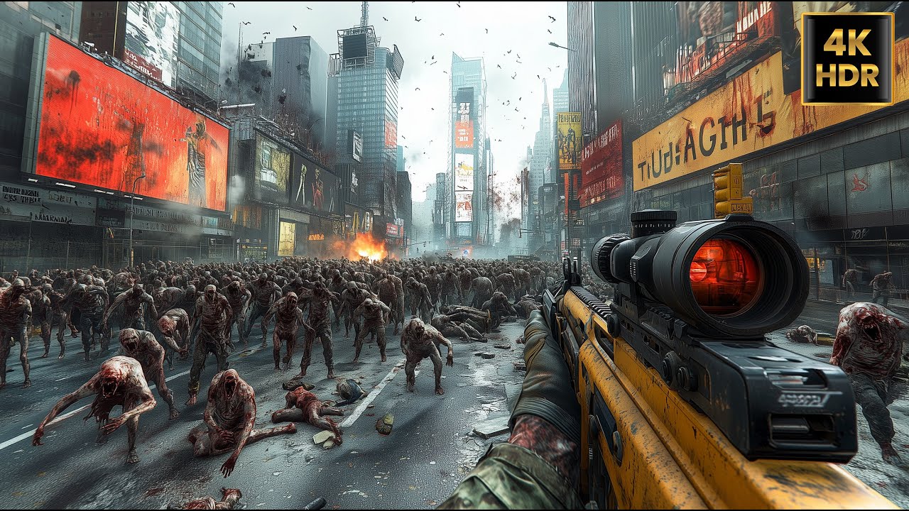 NEW YORK CITY ZOMBIE ATTACK LOOKS ABSOLUTELY SCARY | Ultra Realistic ...