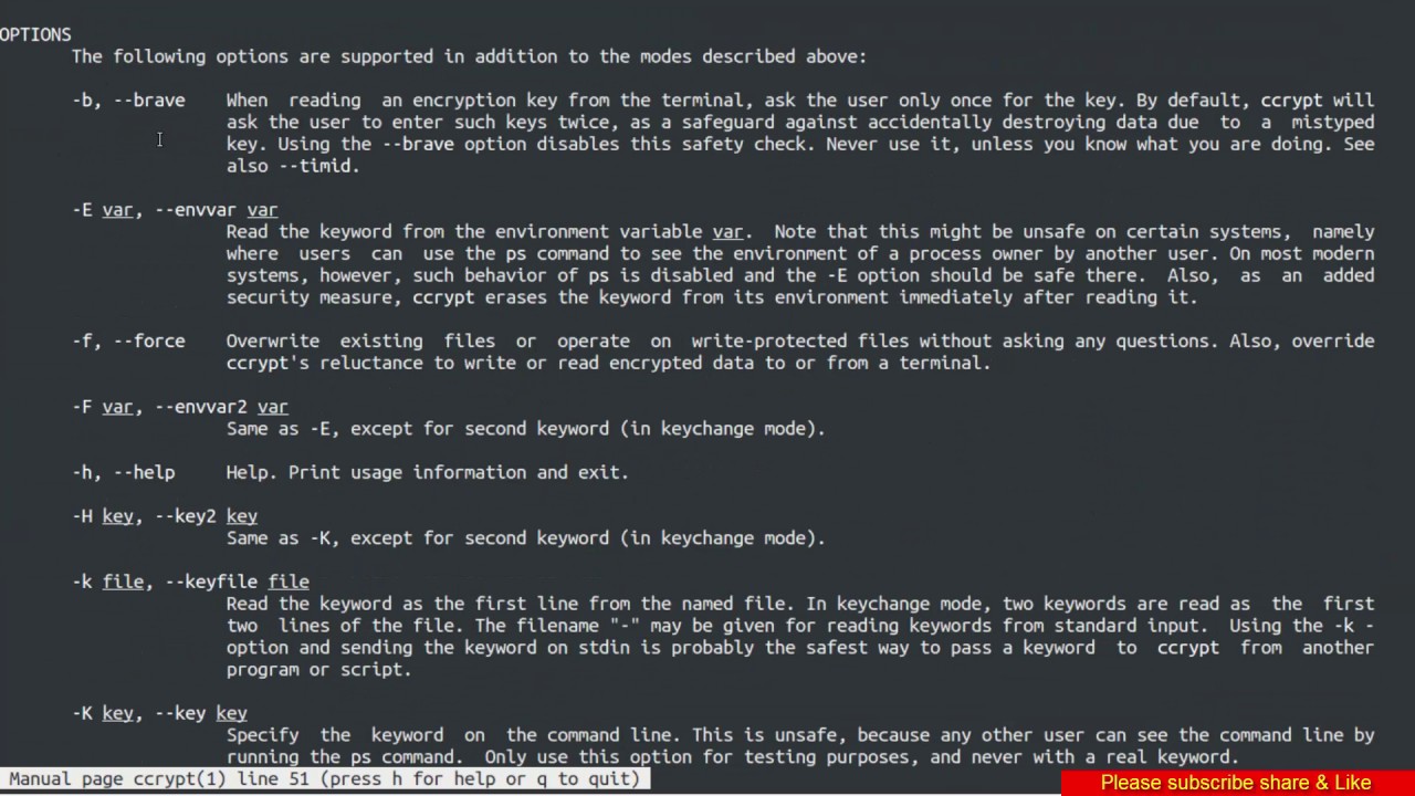 How To Encryptdecrypt Your Files From Command Line Using Ccrypt Youtube 8323