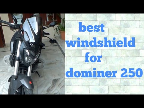 Dominar 250 windshield #dominar250 #bestwindshield #CarbonRacing - YouTube