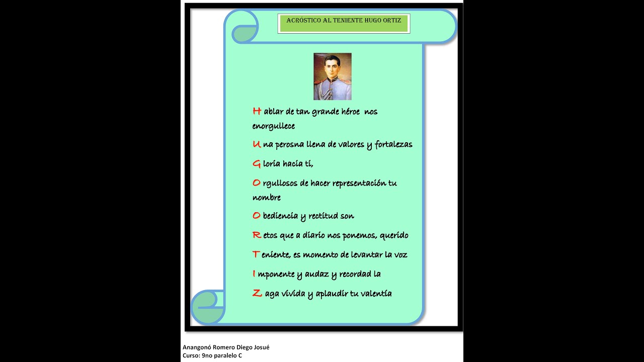 Exposición de Acrósticos elaborados por alumnos de 9no. EGB - YouTube