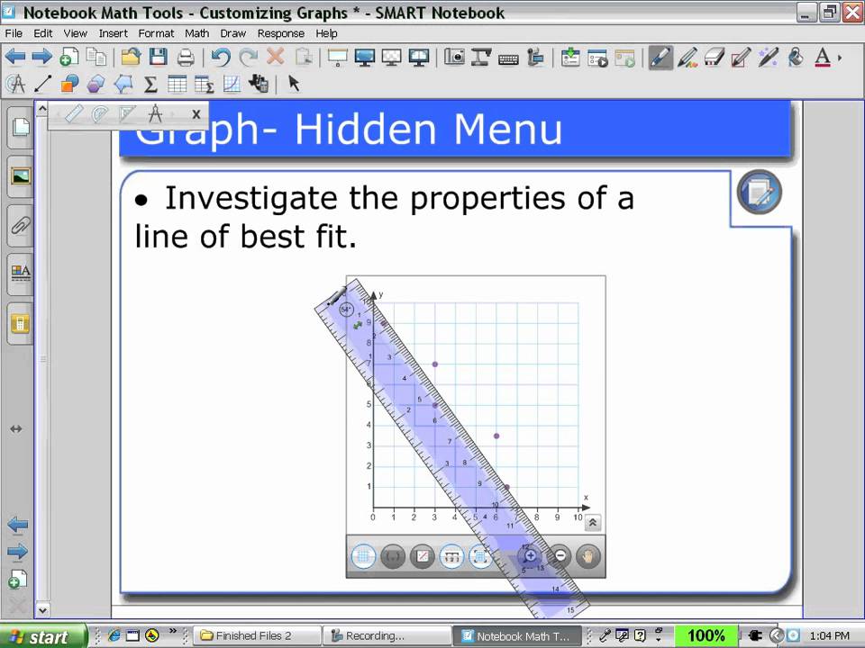 SMART Notebook Math Tools - Customizing Graphs - YouTube