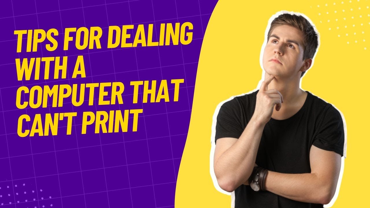 Tips for dealing with a computer that can't print - YouTube