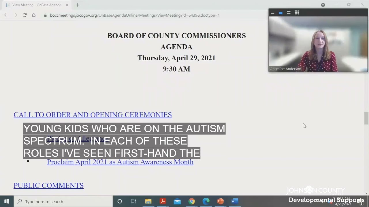 Autism Awareness Month Proclamation 2021 - YouTube
