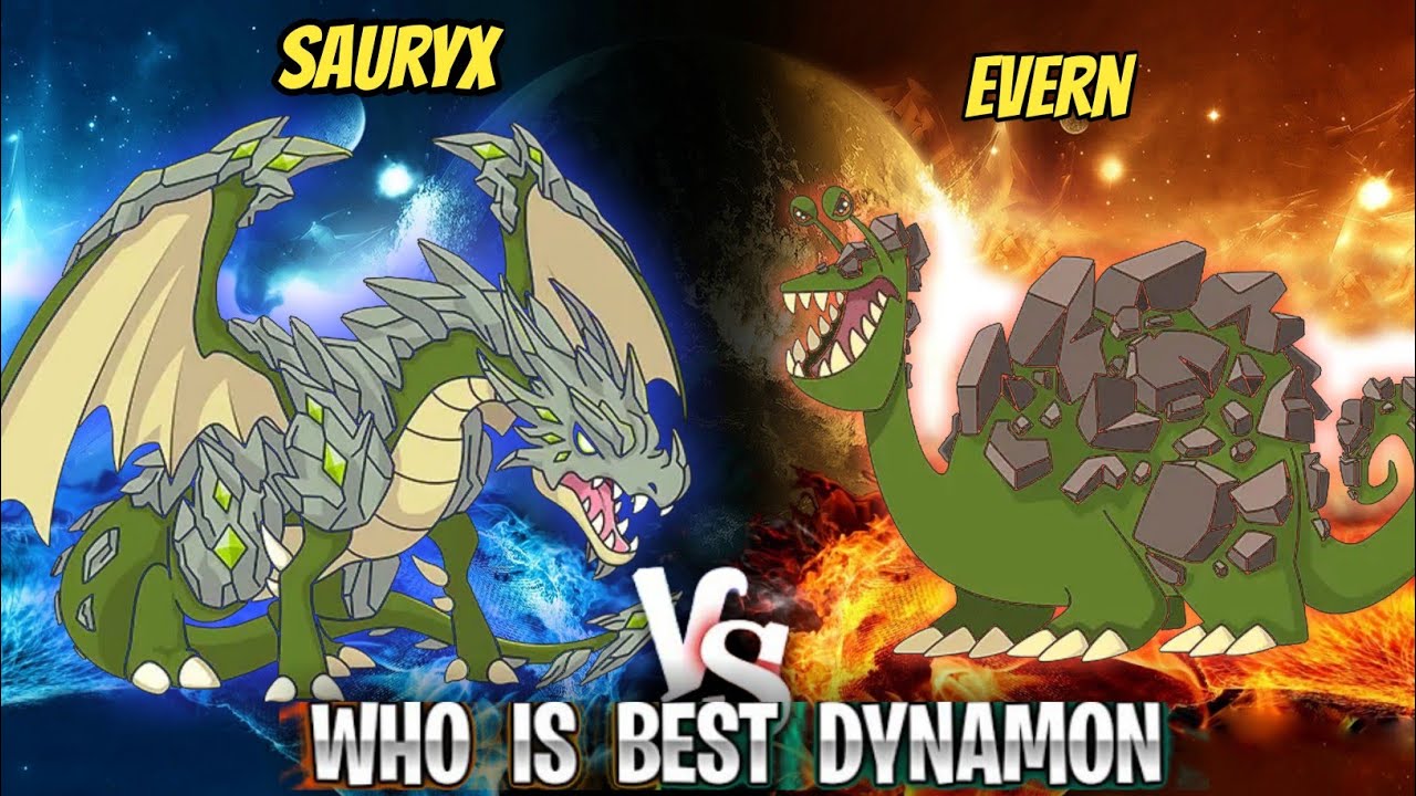 🤯Evern Vs Sauryx in dynamons world 😱😏| dynamons world 1.7.2 update ...