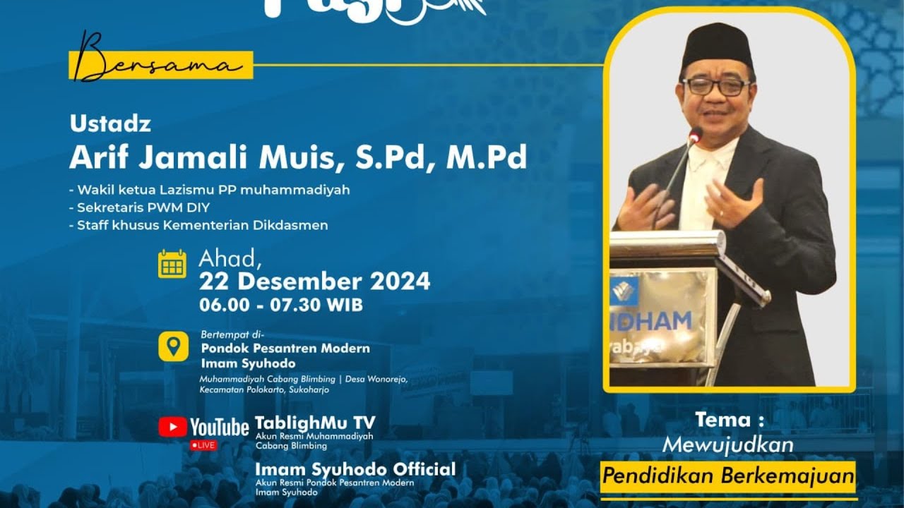 #AHADPAGI | Ustadz Arif Jamali Muis, S.Pd, M.Pd.| Mewujudkan Pendidikan ...