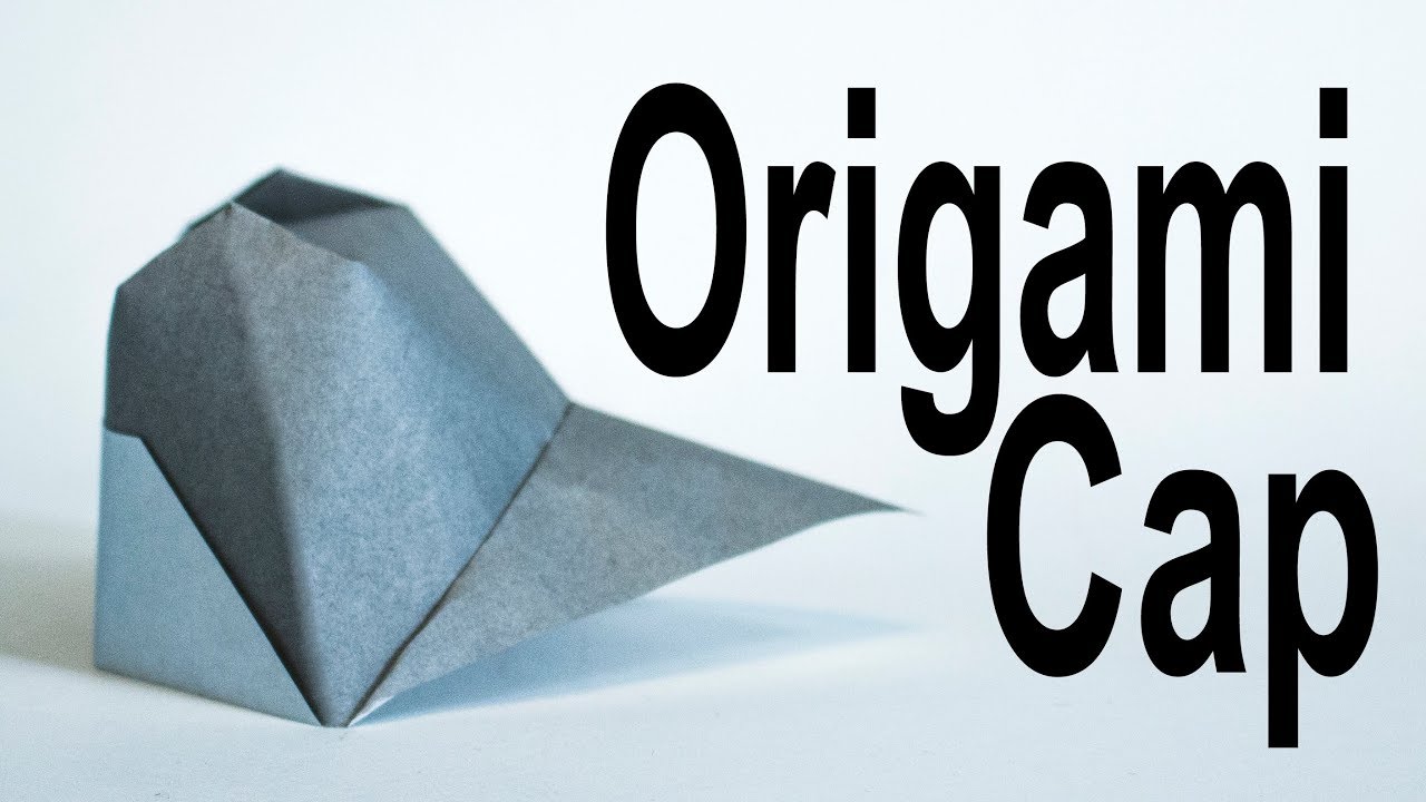 Origami Baseball Cap Tutorial (Traditional) - YouTube