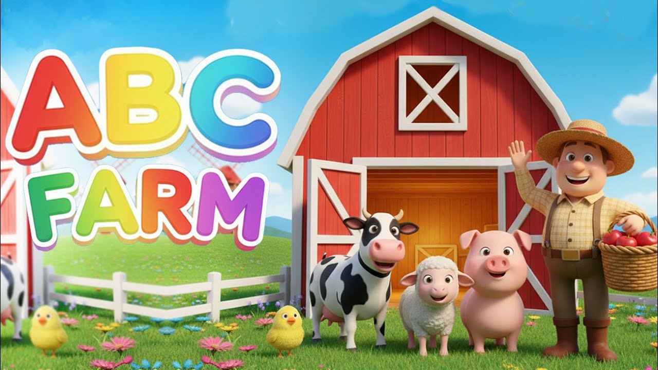 Learn ABCs on the Farm! | A to Z Farm Animals & Objects | Kids ...