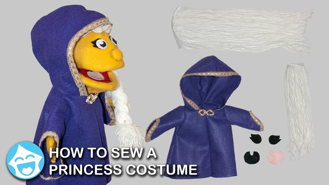 How to Sew a Princess Costume for a Puppet - YouTube