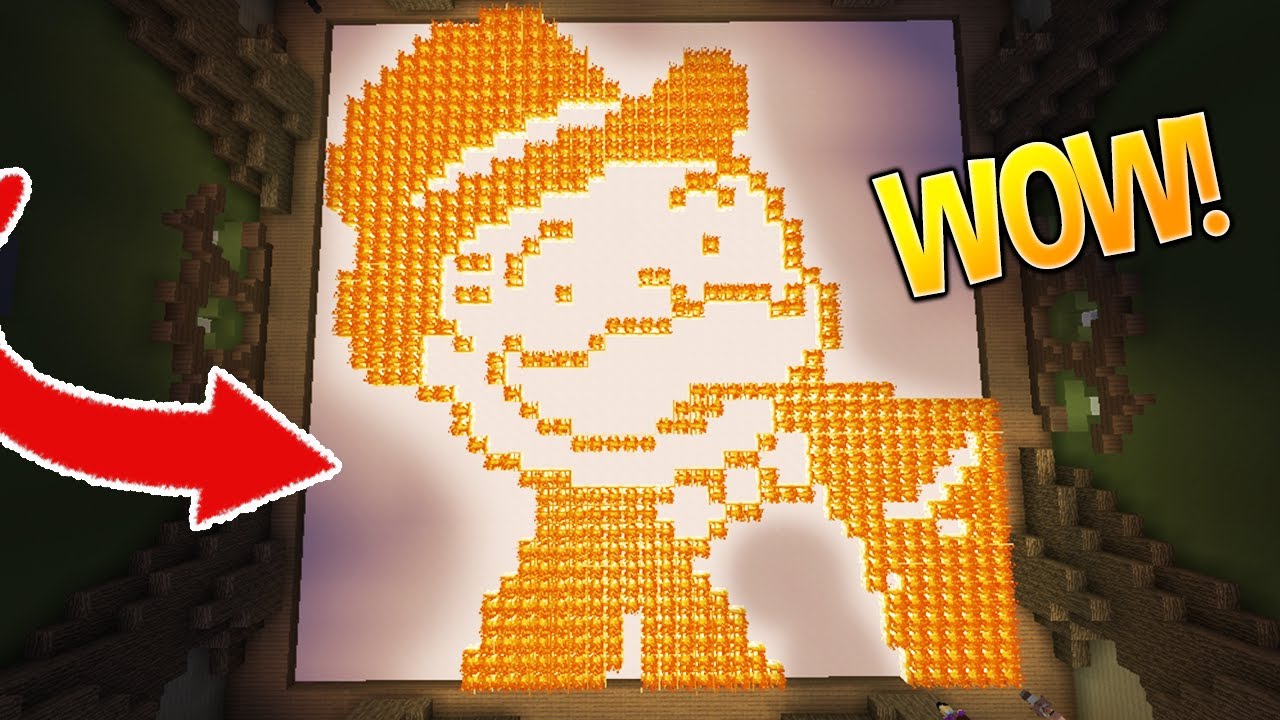 ONLY FIRE CHALLENGE (Minecraft Build Battle) - YouTube