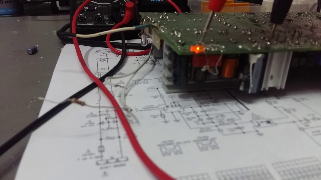 5v standby faulty power supply lcd tv flickering - YouTube