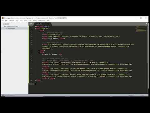 Bootstrap - Autocomplete & Snippets - YouTube