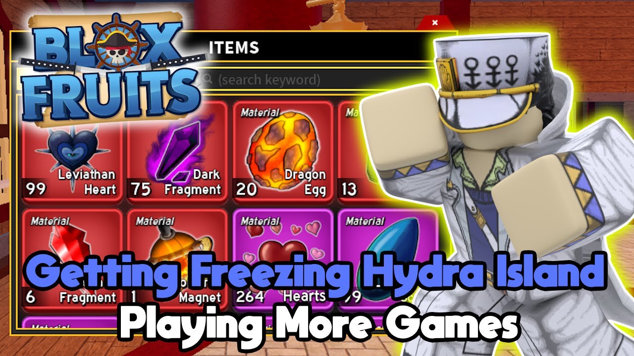 Live Blox Fruits Getting Freezing Hydra Island and Playing More Games ...